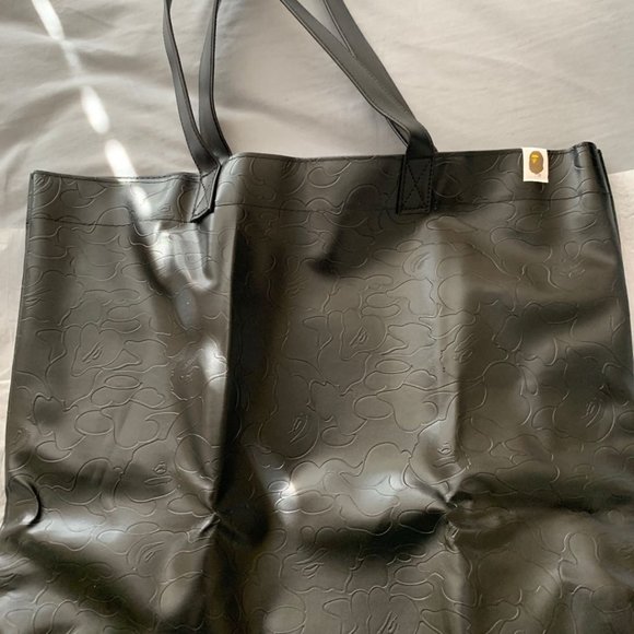 Bape | Bags | Bape Leather Tote Bag | Poshmark